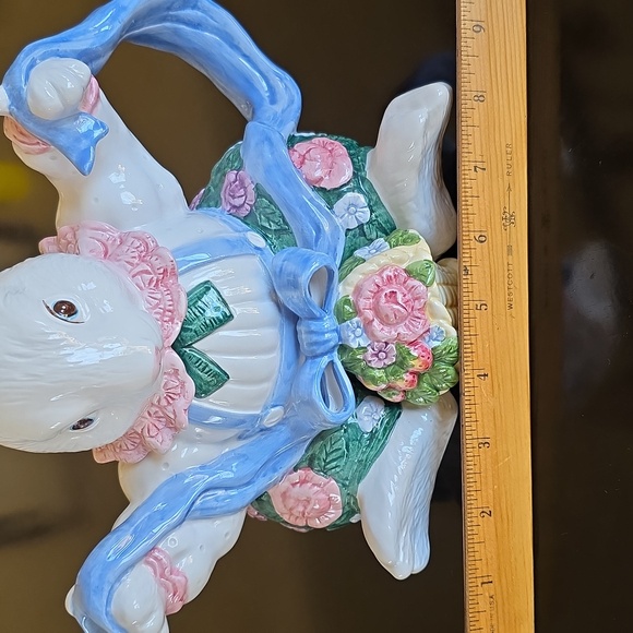 Fitz and Floyd | Kitchen | Vintage Fitz And Floyd Bloomers Bunny Teapot ...